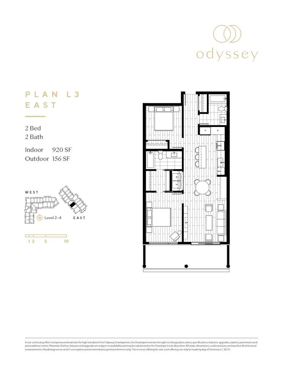 Odyssey - L3 Floor Plan, Surrey BC | Livabl