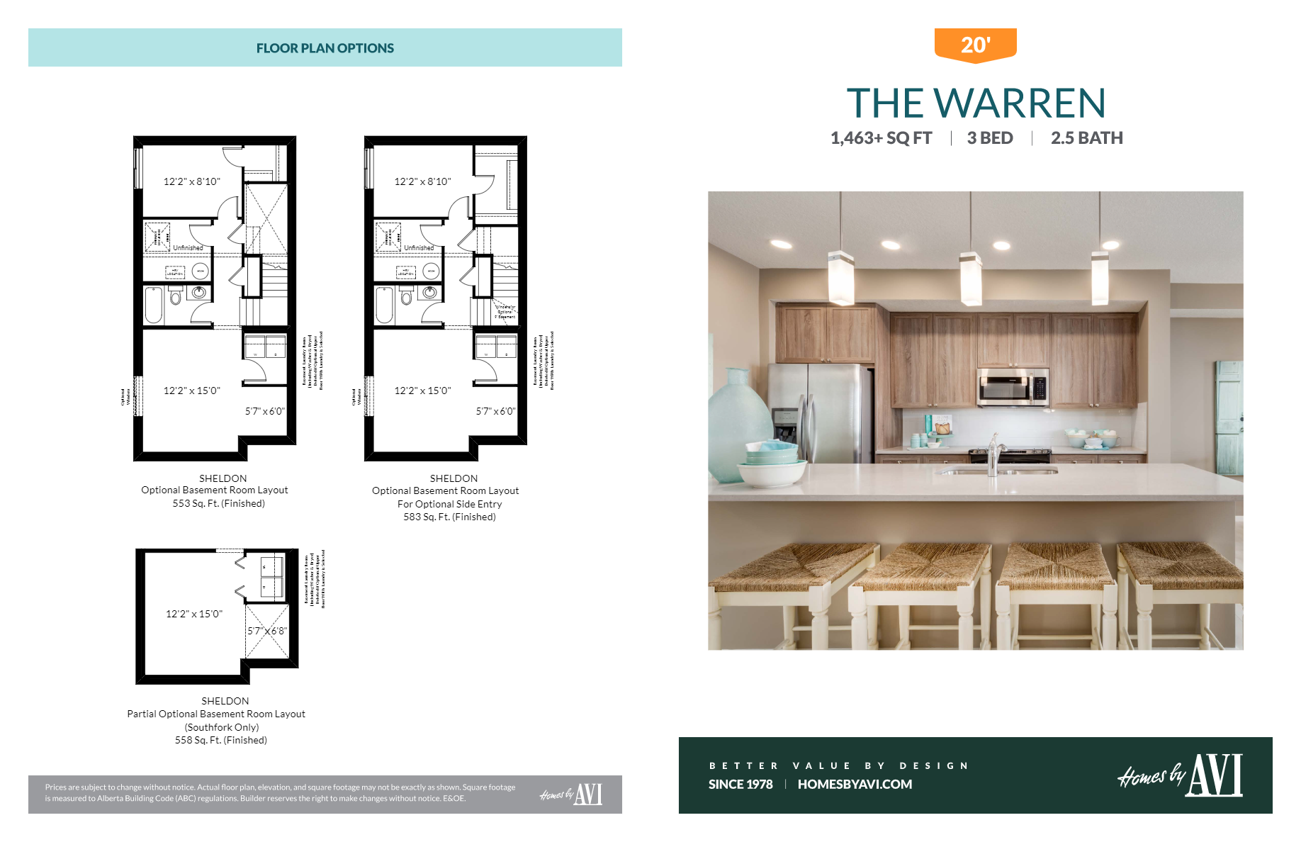 Walden - The Warren Floor Plan, Calgary AB | Livabl