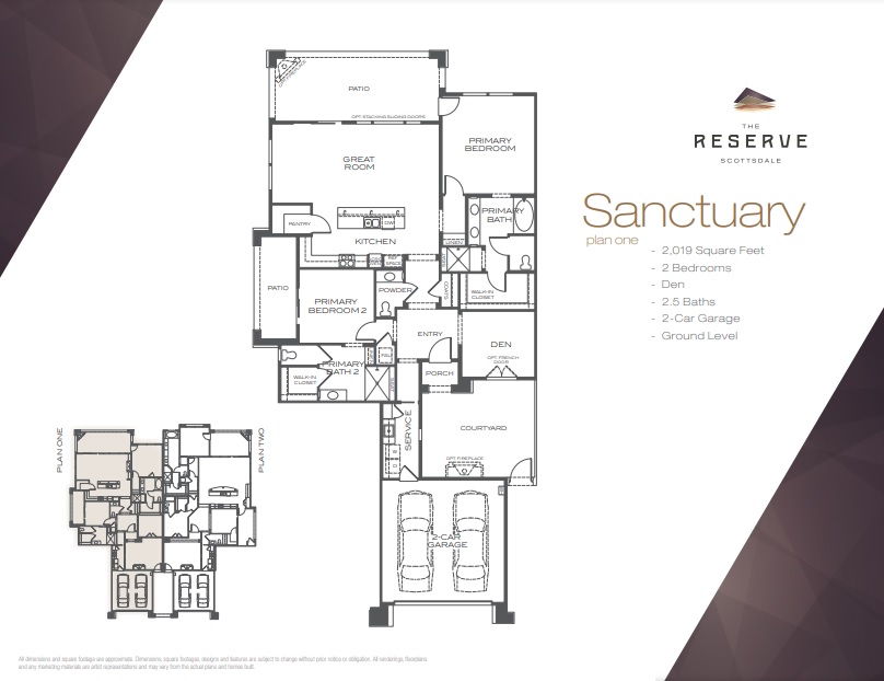 The Reserve Scottsdale - Sanctuary Floor Plan, Scottsdale AZ | Livabl