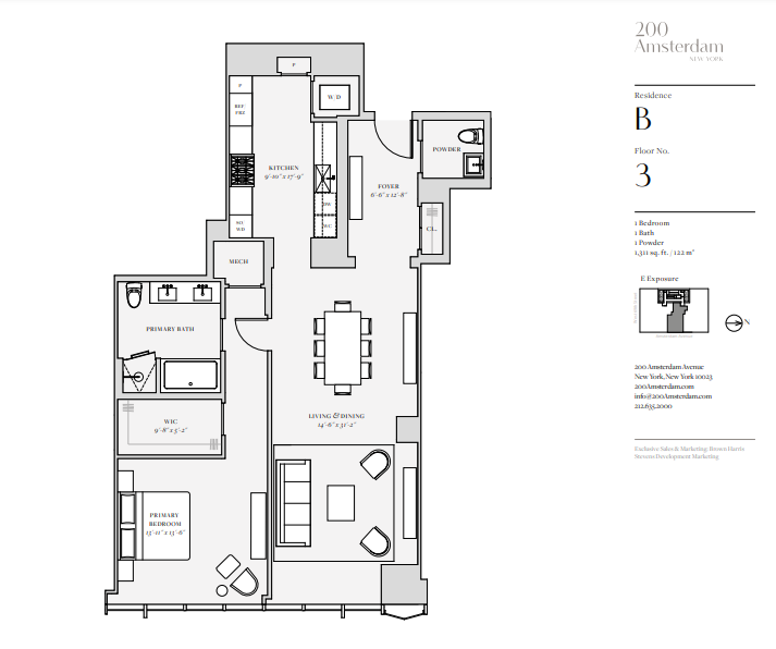200 Amsterdam | 3B | Floor Plans and Pricing
