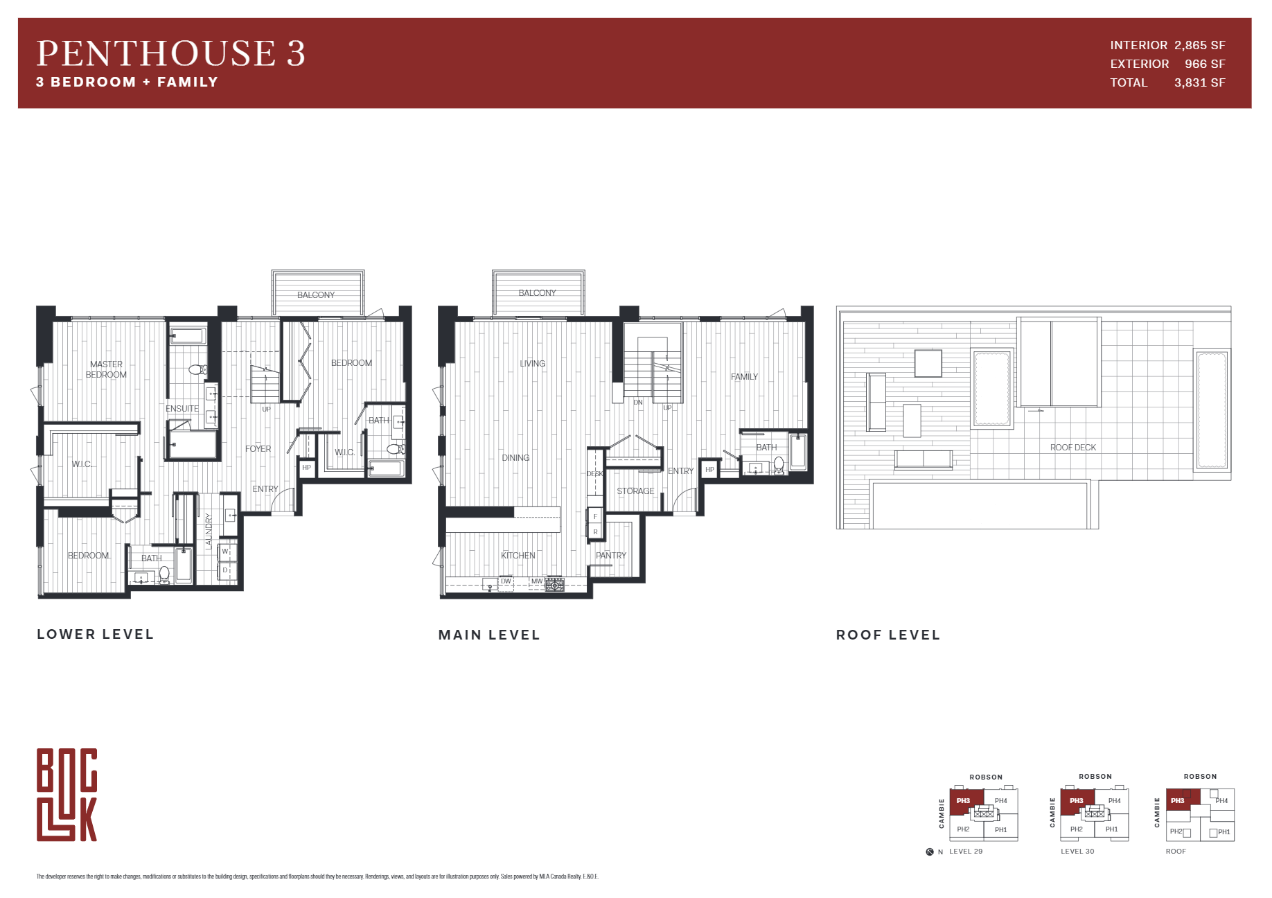 Block Residences - PH3 Floor Plan, Vancouver BC | Livabl