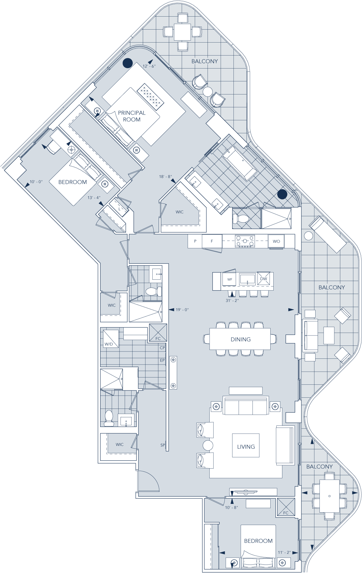 Aqualuna - 3A Floor Plan, Toronto ON | Livabl