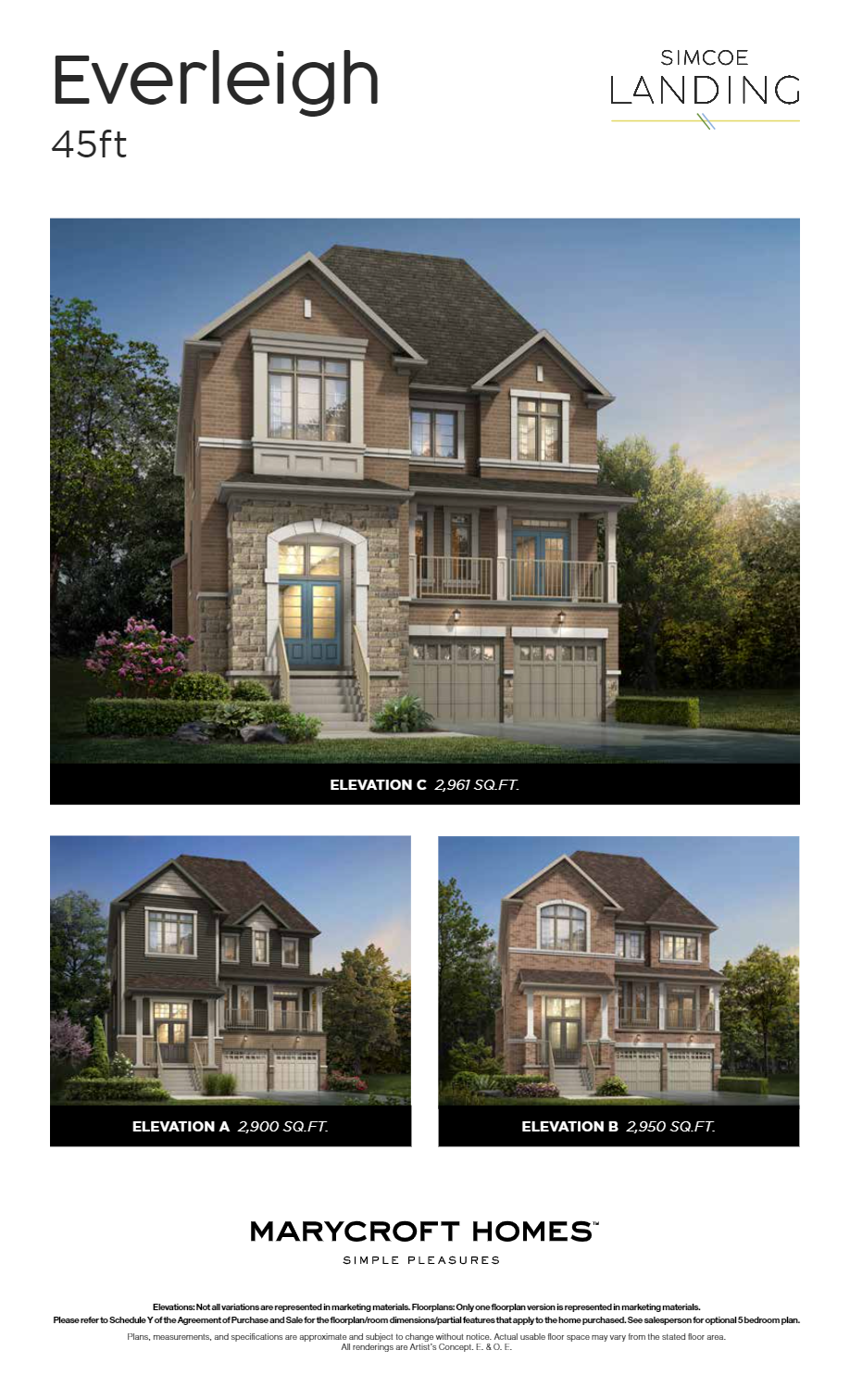 Simcoe Landing | Everleigh | Floor Plans and Pricing