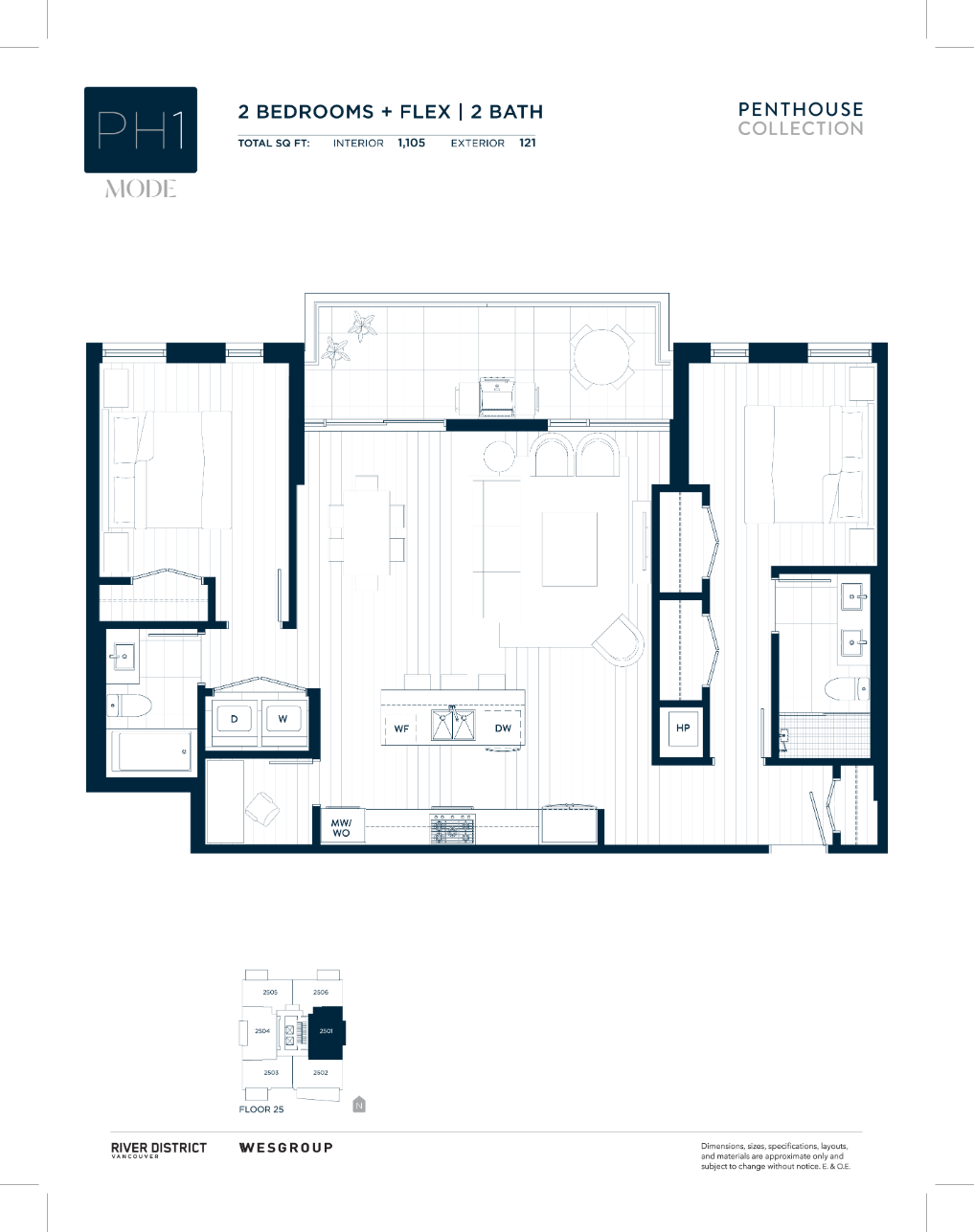 Penthouse Collection | PH1 | Floor Plans and Pricing