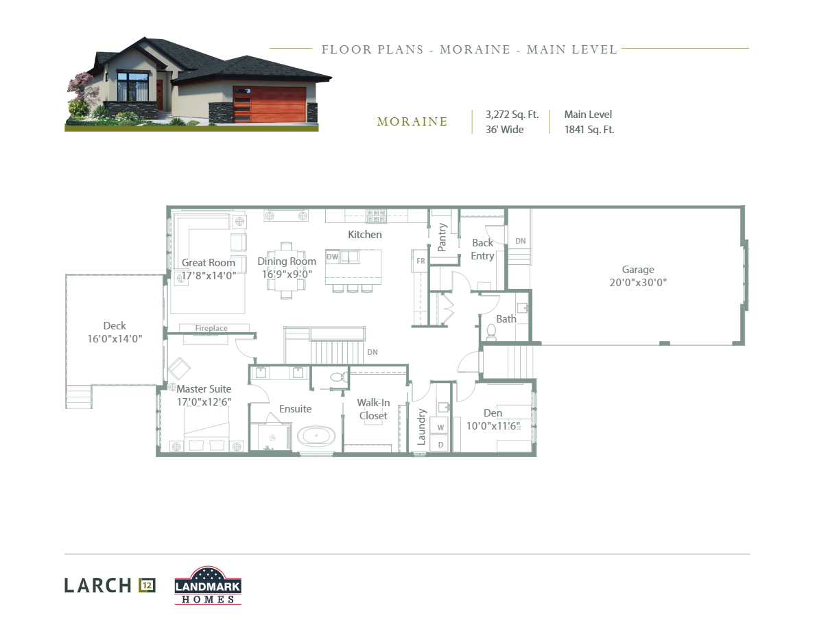Larch 12 - Moraine Floor Plan, Edmonton AB | Livabl