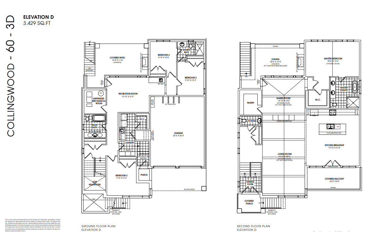 The Summit - COLLINGWOOD D Floor Plan, The Blue Mountains ON | Livabl