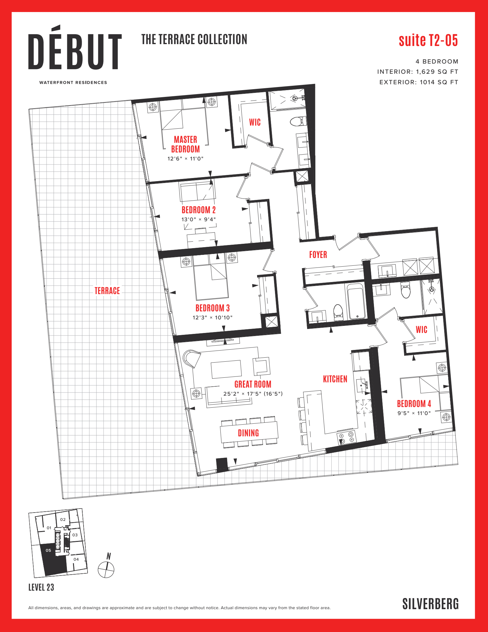 Début - Waterfront Residences - T2-05 Floor Plan, Barrie ON | Livabl