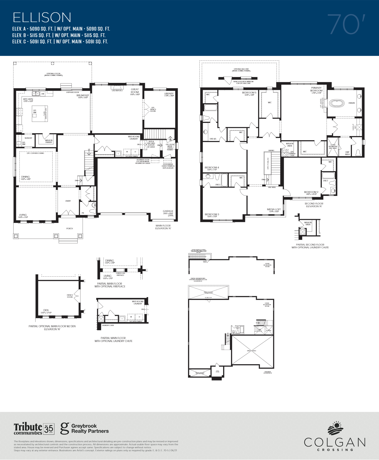 Colgan Crossing - Ellison - Elev. C Floor Plan, Adjala-Tosorontio ON ...