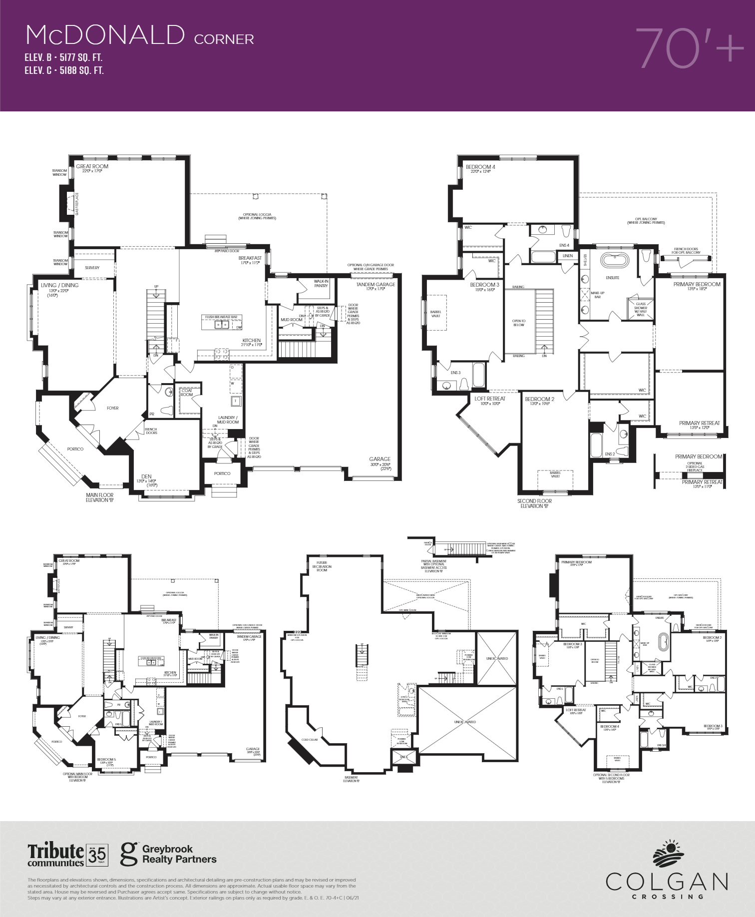 Colgan Crossing - McDonald Corner - Elev. C Floor Plan, Adjala ...