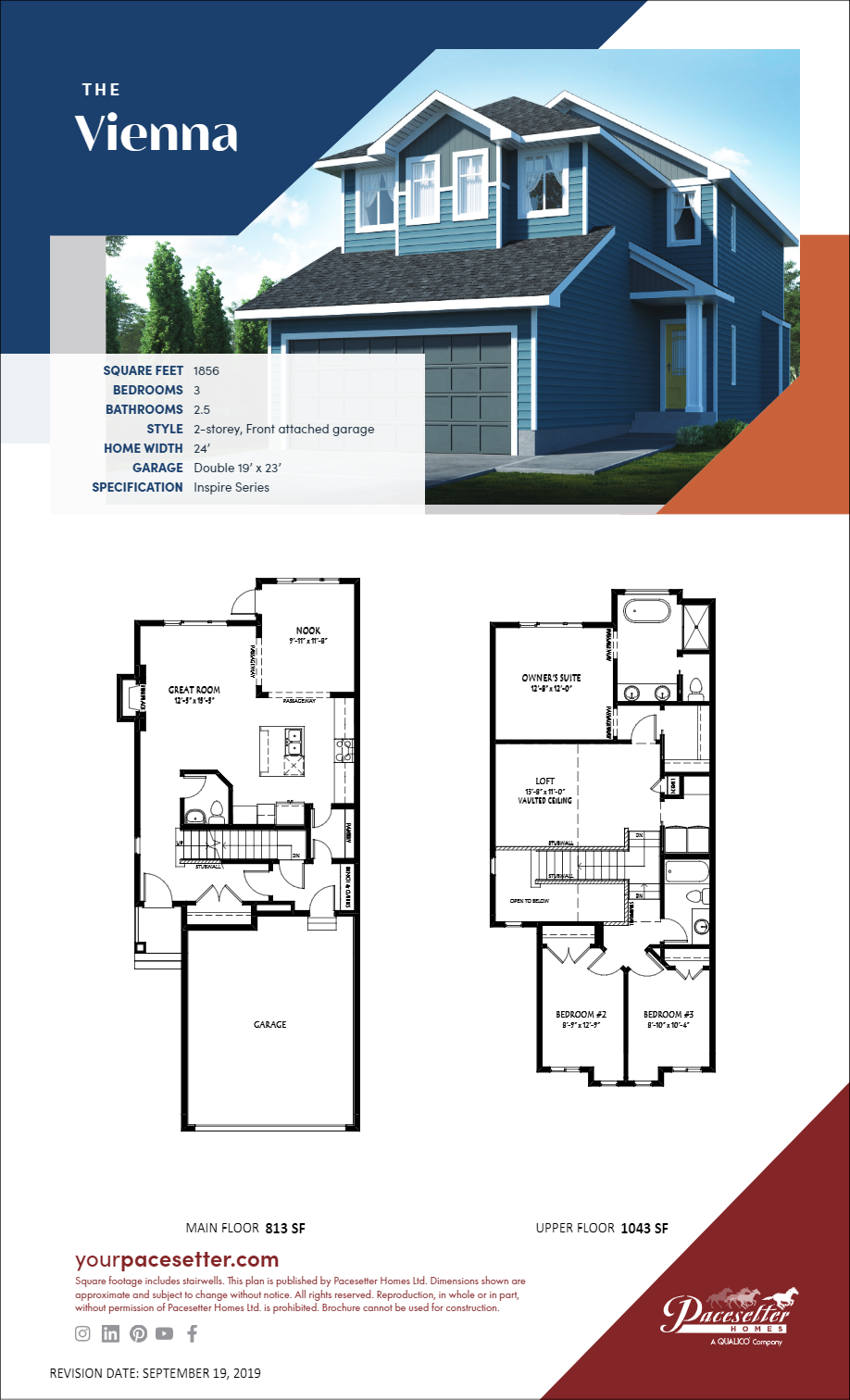 The Uplands at Riverview - Vienna Floor Plan, Edmonton AB | Livabl