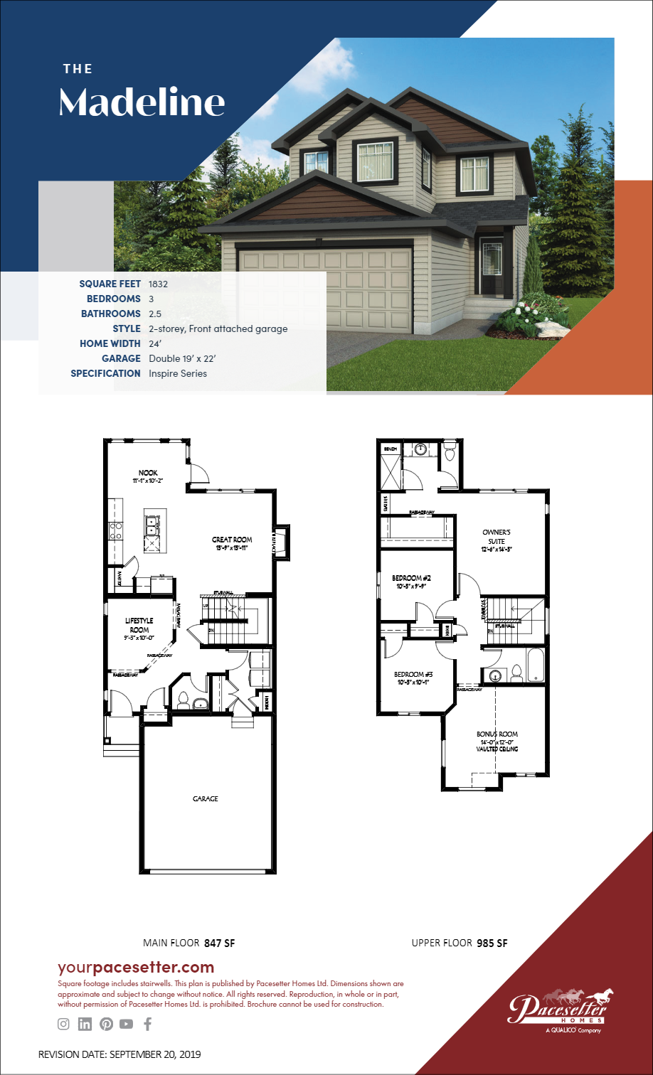 The Uplands at Riverview - Madeline Floor Plan, Edmonton AB | Livabl