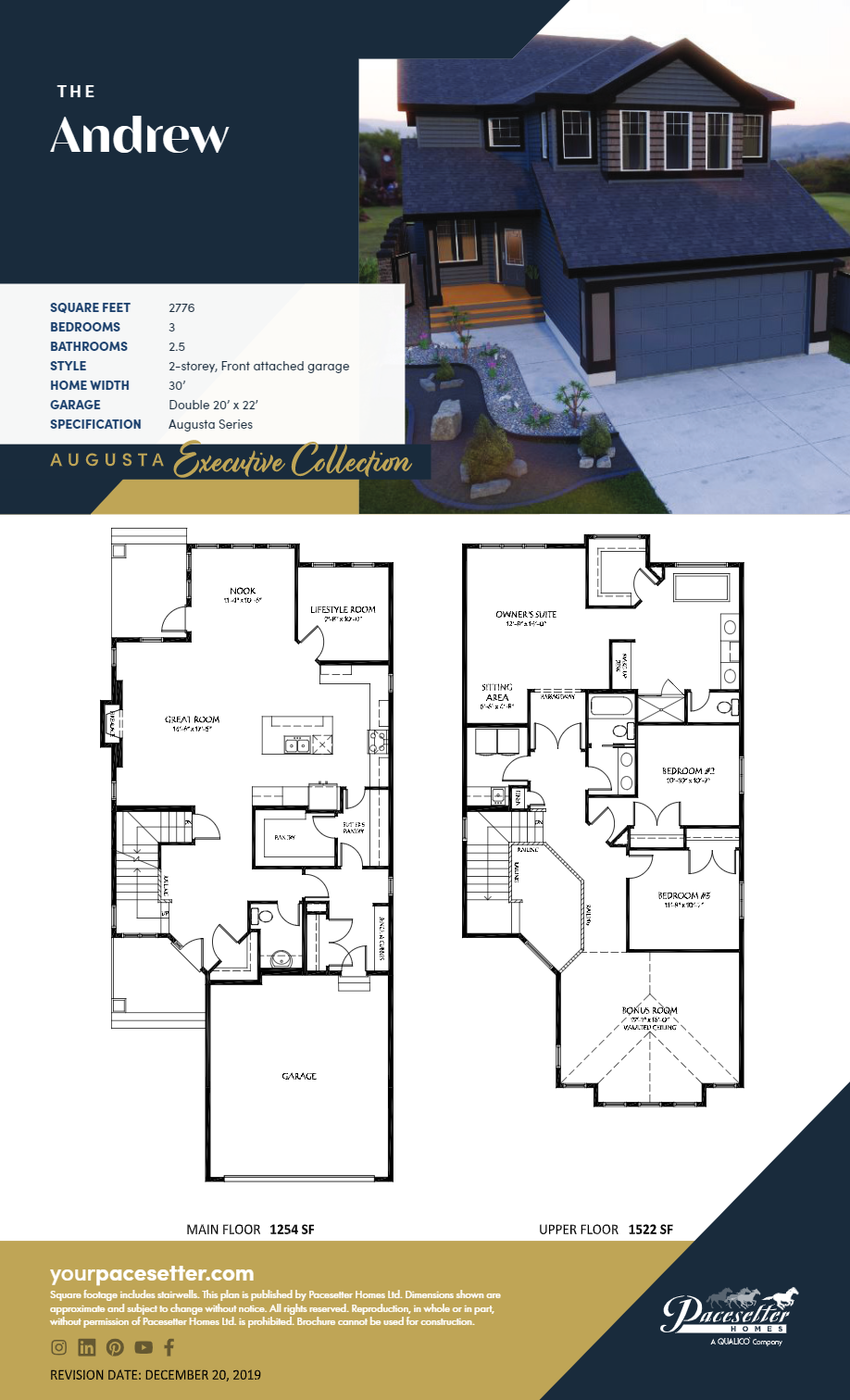 The Uplands at Riverview | Andrew | Floor Plans and Pricing