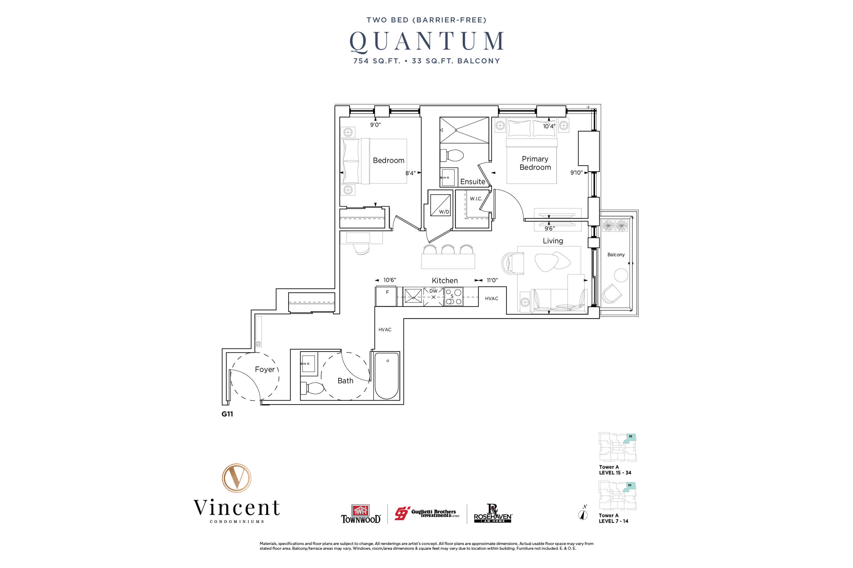 Vincent Condominiums | Quantum | Floor Plans and Pricing