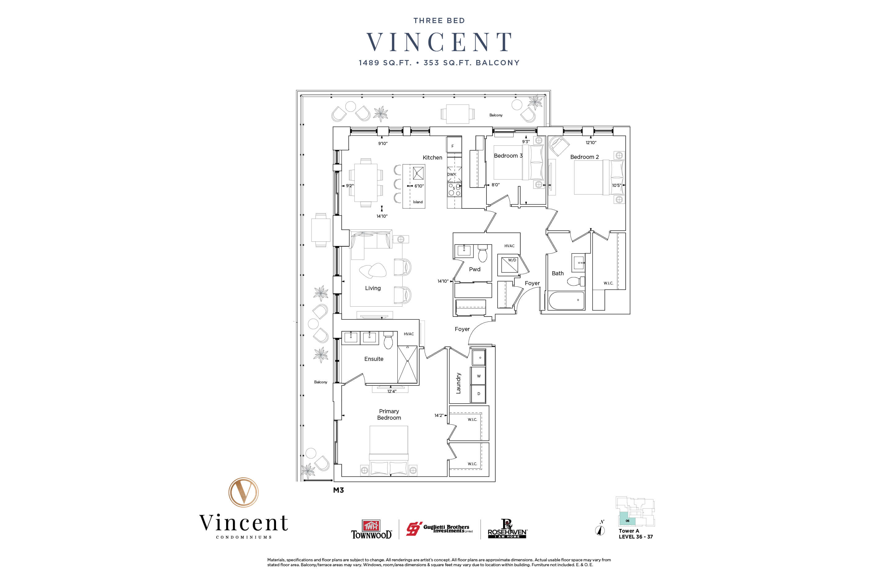 Vincent Condominiums - Vincent Floor Plan, Vaughan ON | Livabl