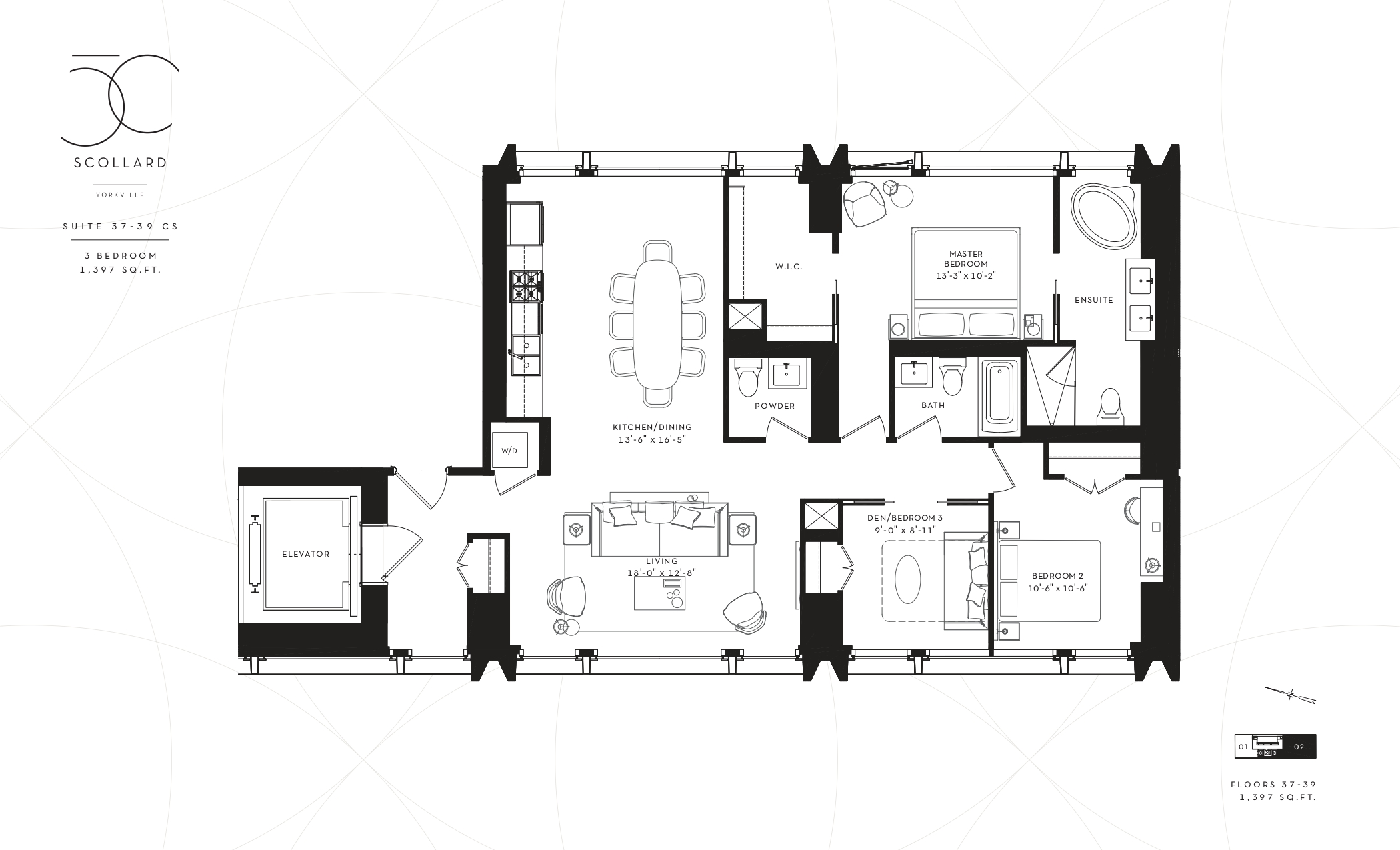 37-39CS floor plan at 50 Scollard in Toronto, ON