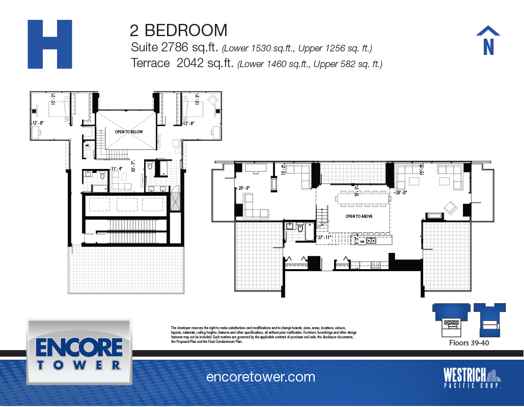 Encore Tower - H Floor Plan, Edmonton AB | Livabl