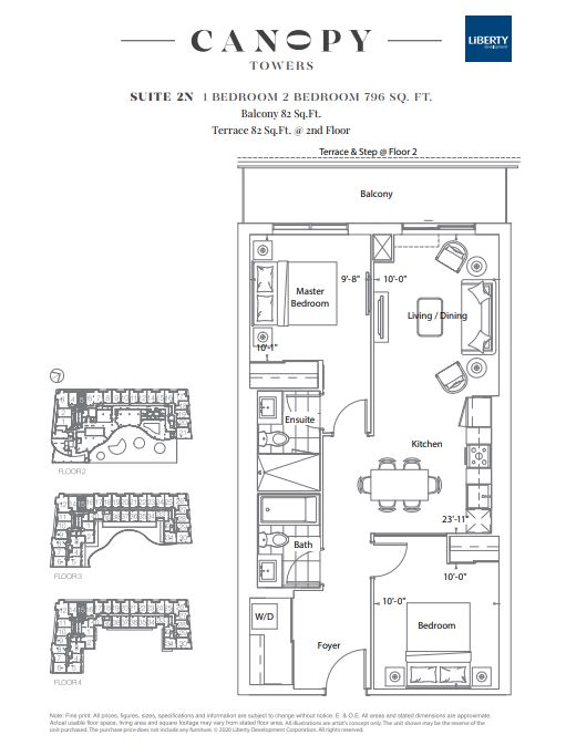 Canopy Towers - 2N Floor Plan, Mississauga ON | Livabl
