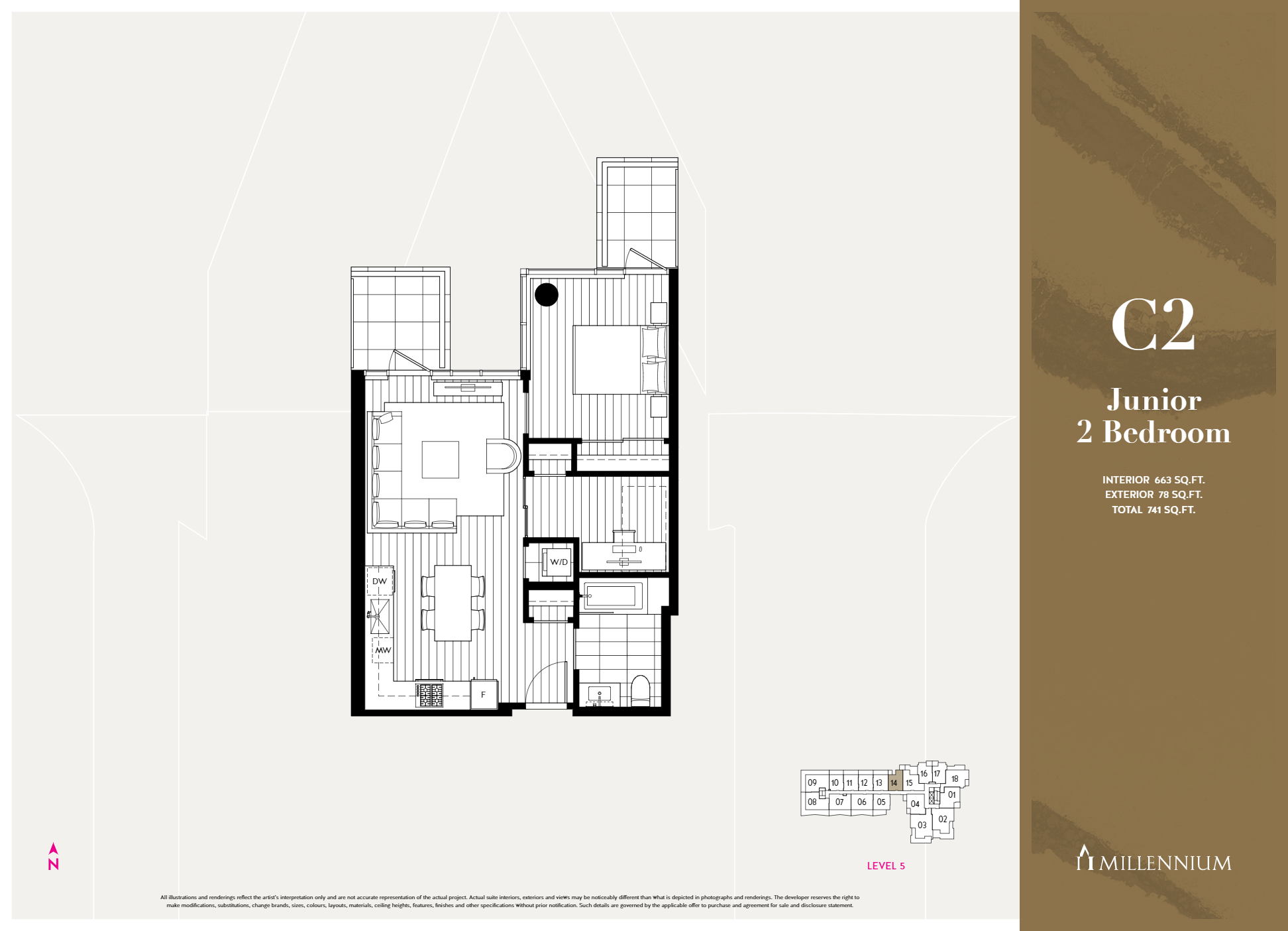 Millennium Central Lonsdale - C2 Floor Plan, North Vancouver BC | Livabl