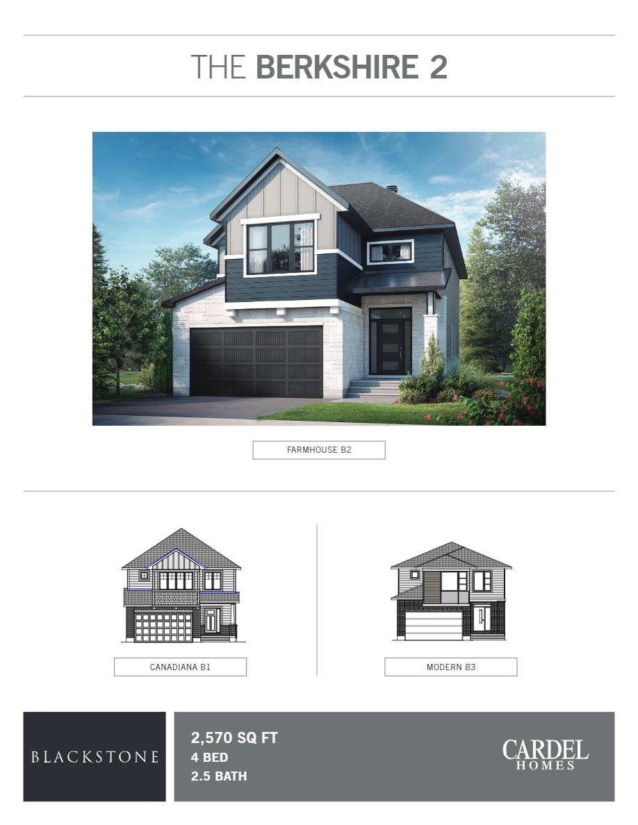 Blackstone - Berkshire 2 Floor Plan, Ottawa ON | Livabl