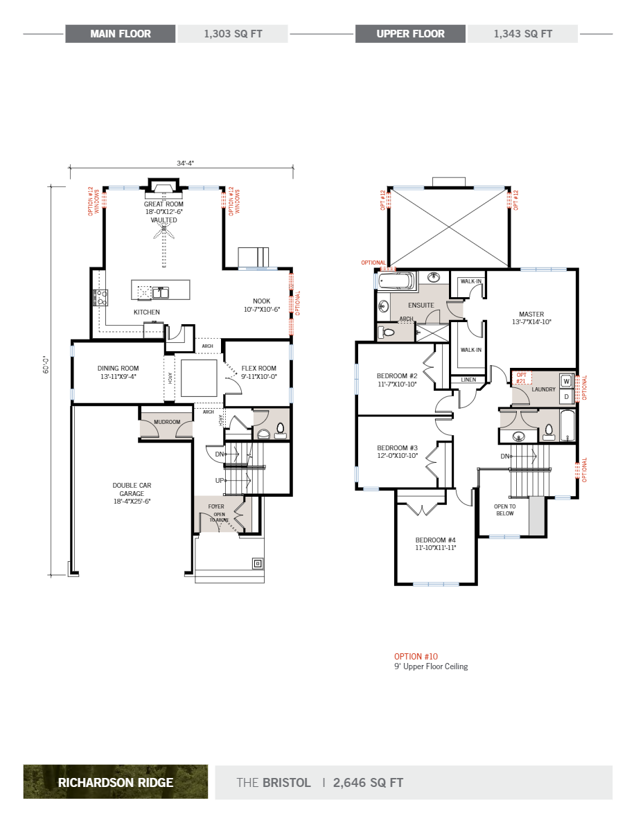 Richardson Ridge - Phase 4 | The Bristol | Floor Plans and Pricing