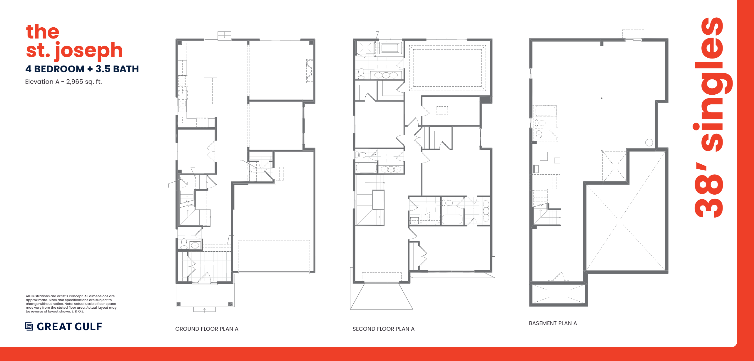 The St. Joseph - Elev. C floor plan at Terra Barrie in Barrie, ON