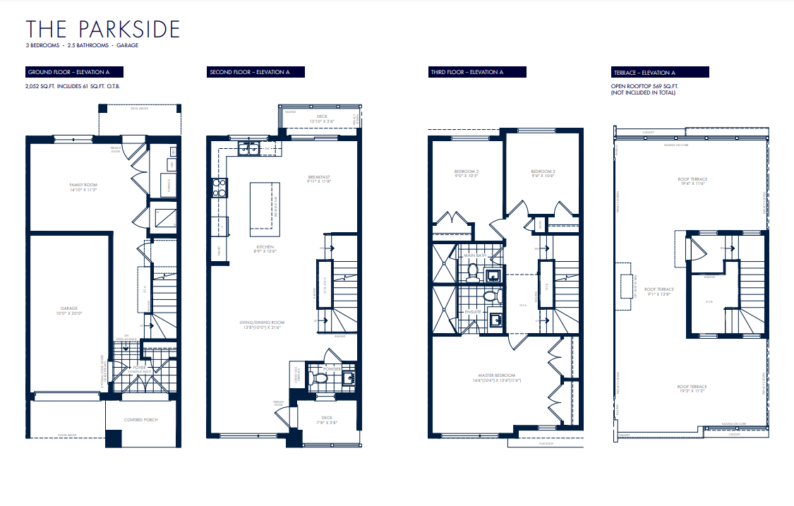 Oak Bay - The Parkside Floor Plan, Georgian Bay ON | Livabl