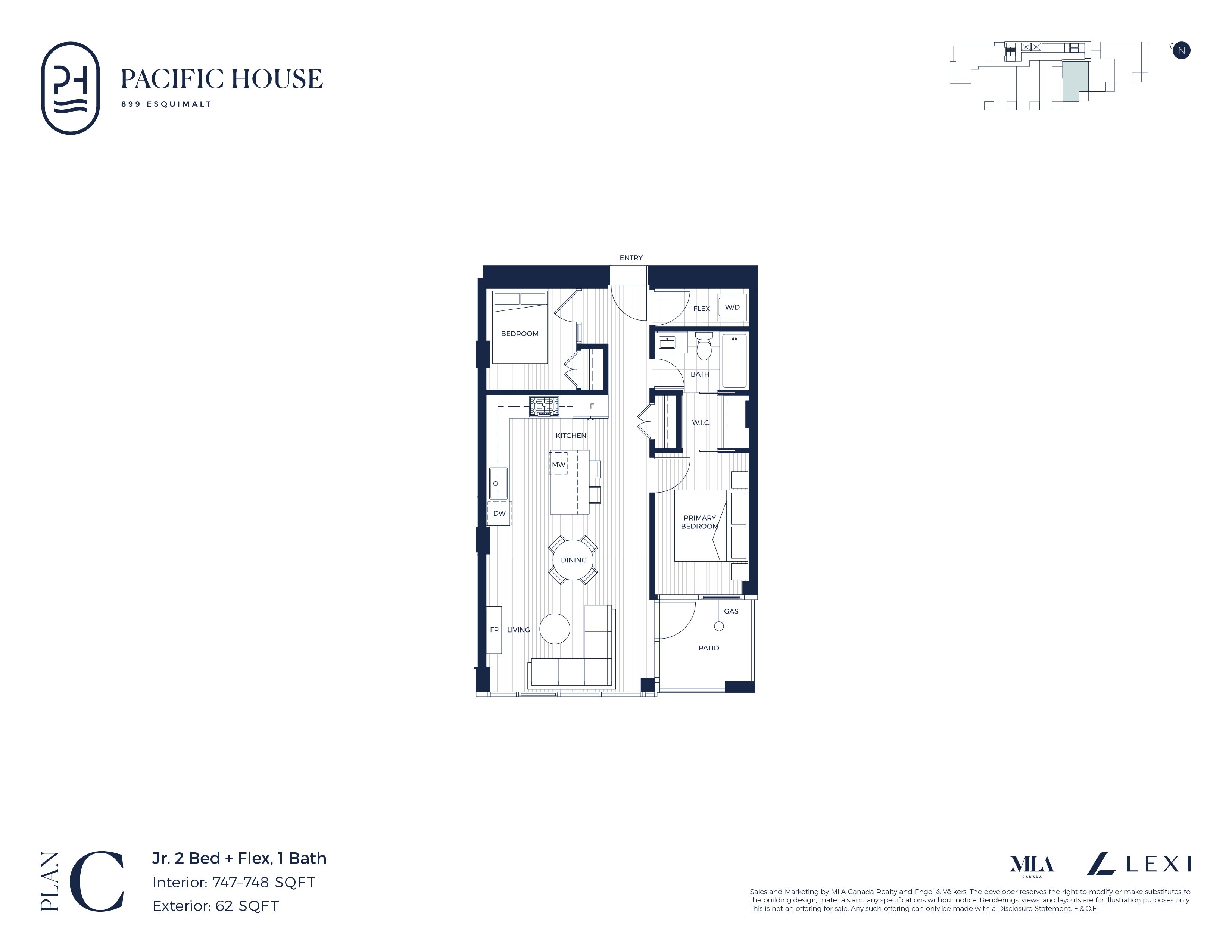 Pacific House - C Floor Plan, Esquimalt BC | Livabl