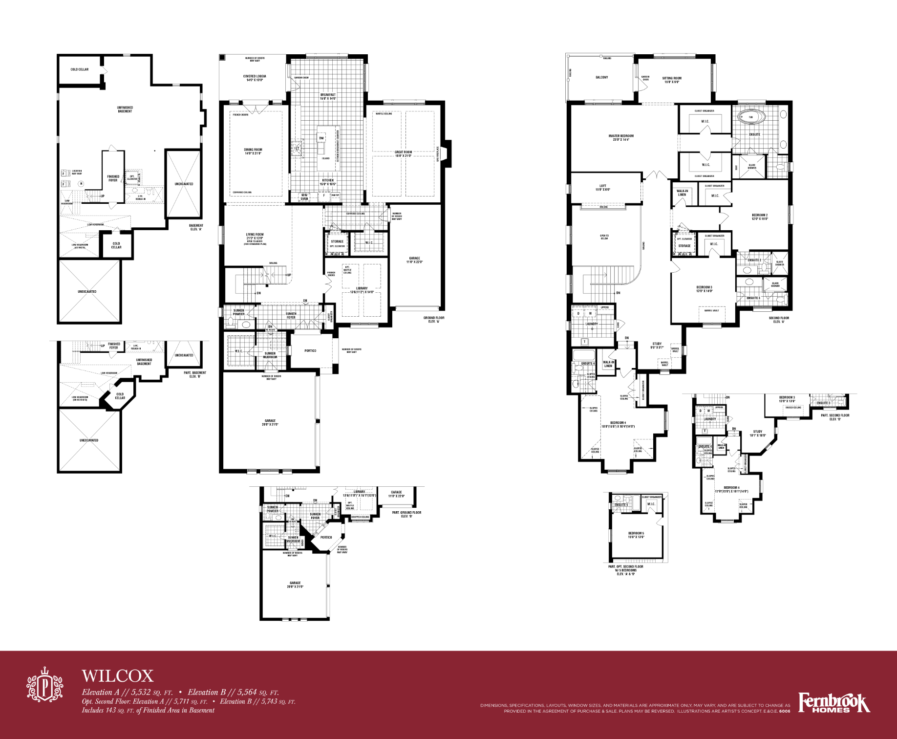 Princeton Heights - Wilcox - Elev. A Floor Plan, Aurora ON | Livabl