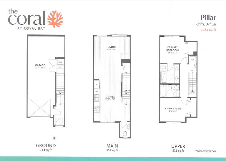 The Coral - Pillar Floor Plan, Colwood BC | Livabl