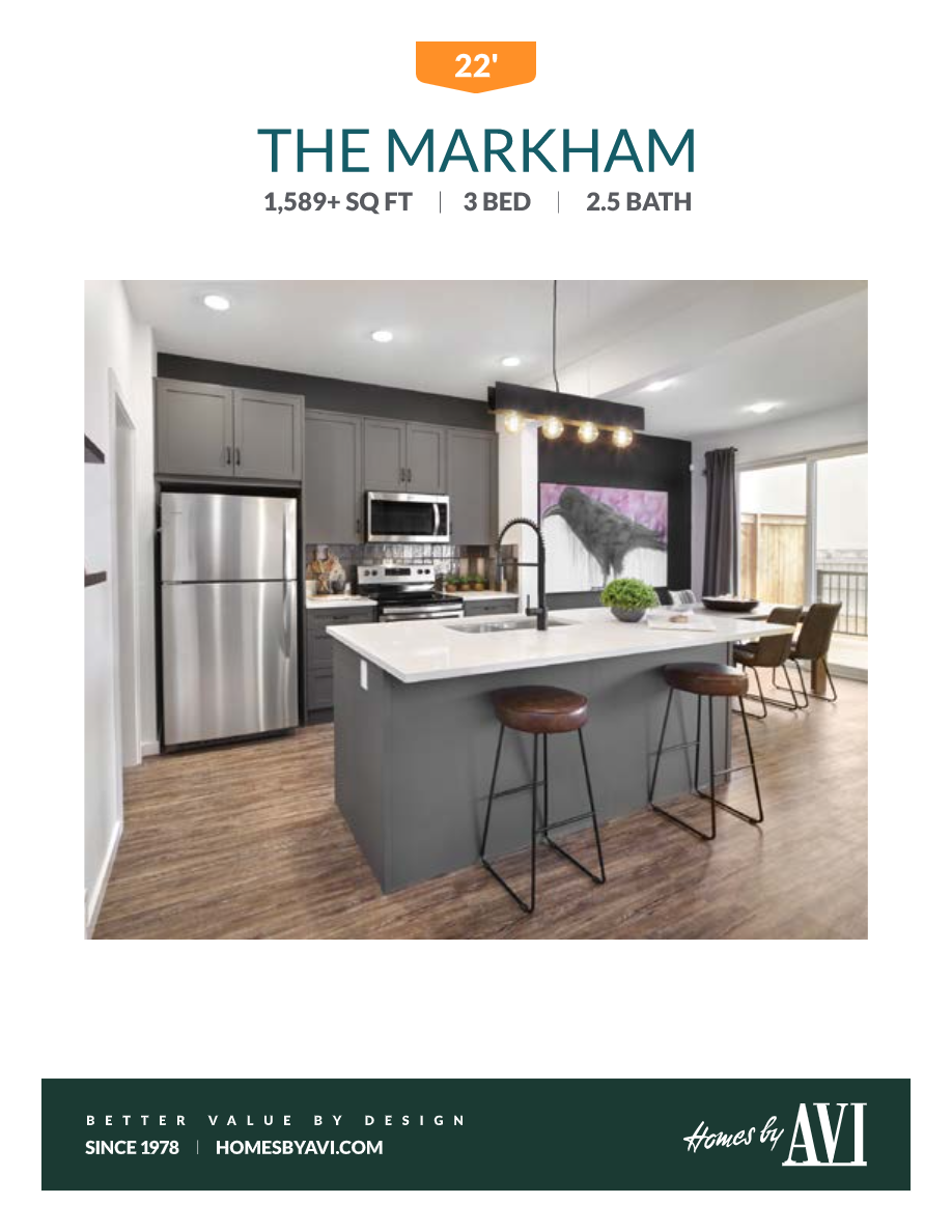 The Uplands at Riverview - The Markham Floor Plan, Edmonton AB | Livabl
