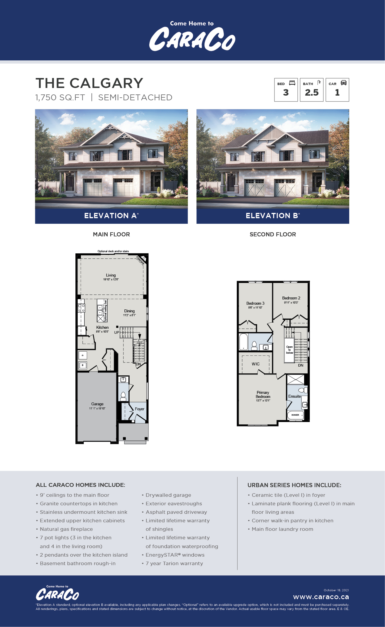 Riverview - The Calgary Floor Plan, Kingston ON | Livabl