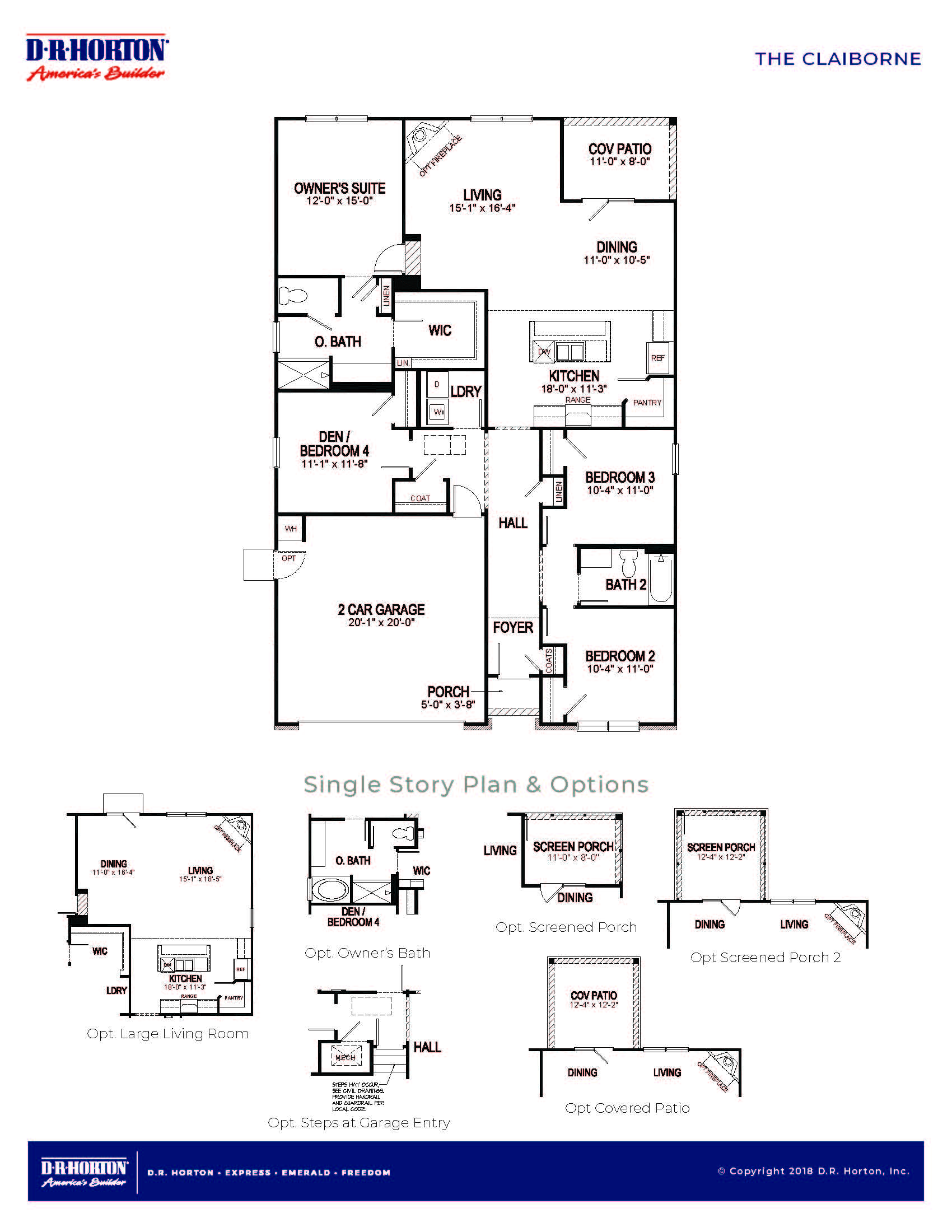 Farm at Timberlake | Claiborne | Floor Plans and Pricing