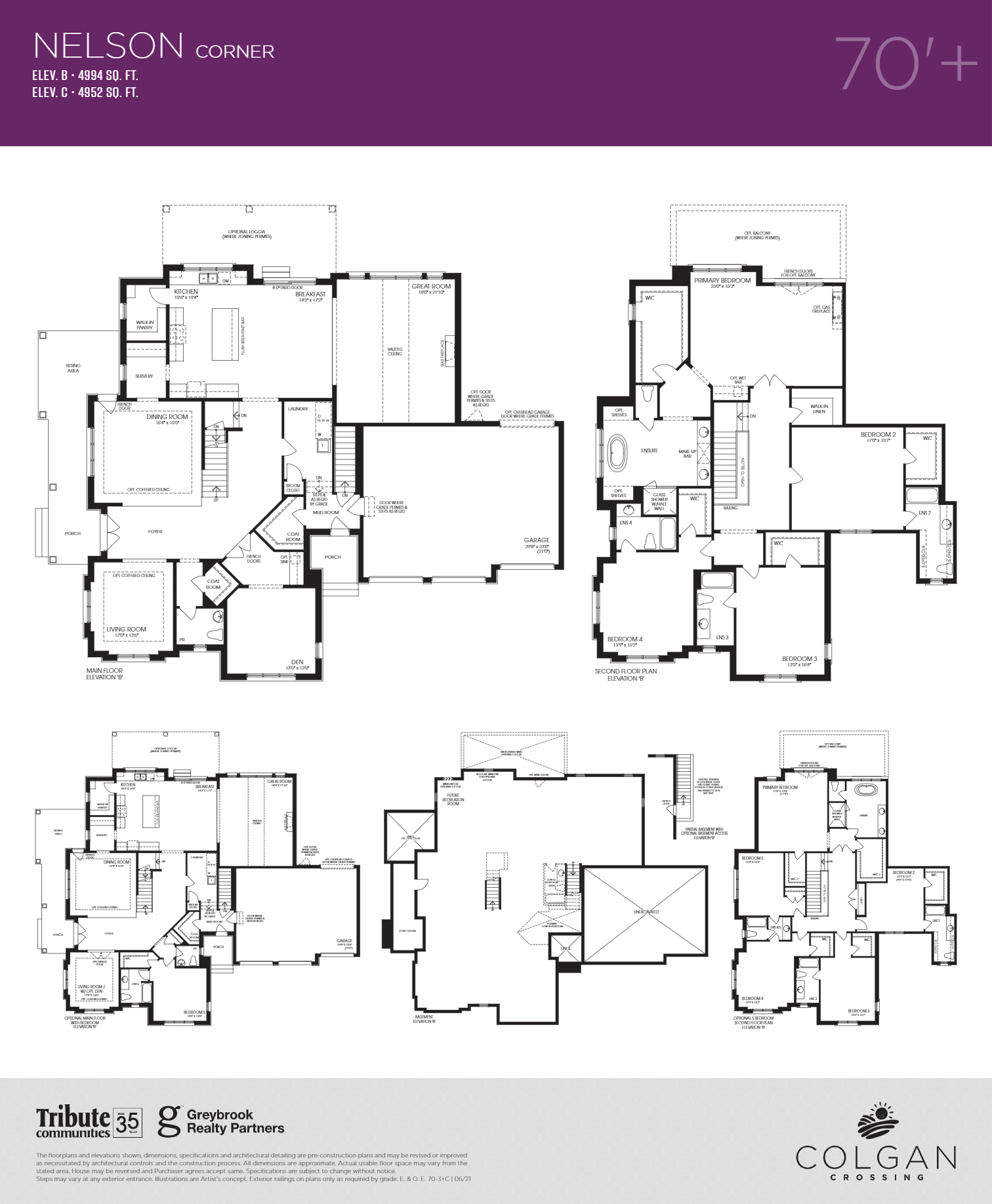 Colgan Crossing | Nelson Corner - Elev. B | Floor Plans and Pricing