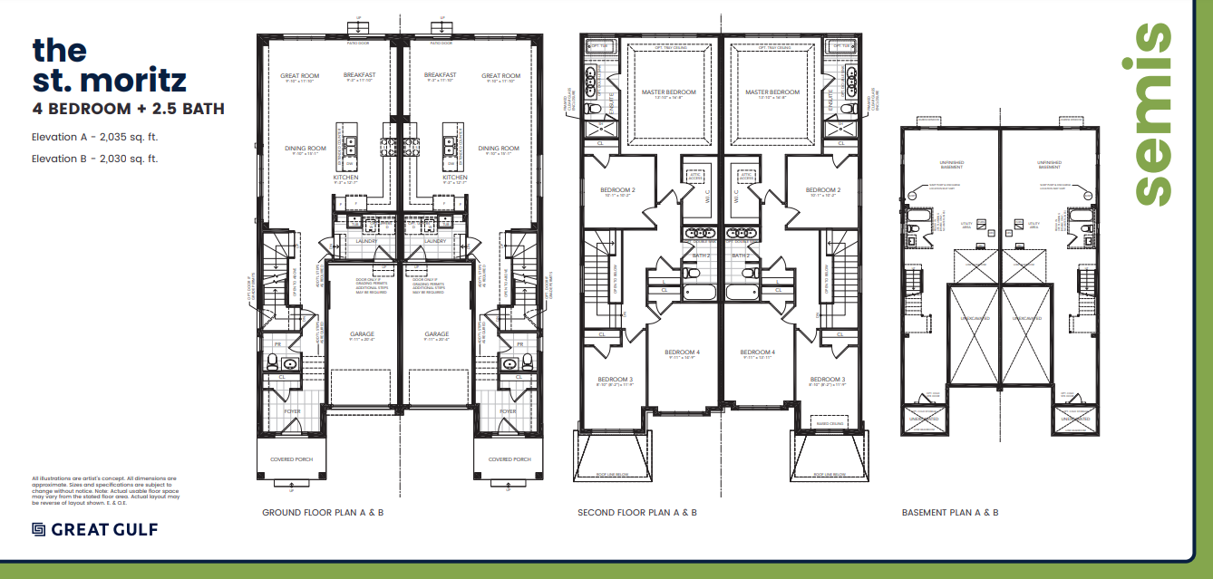 Terra Barrie - The St.Moritz A Floor Plan, Barrie ON | Livabl