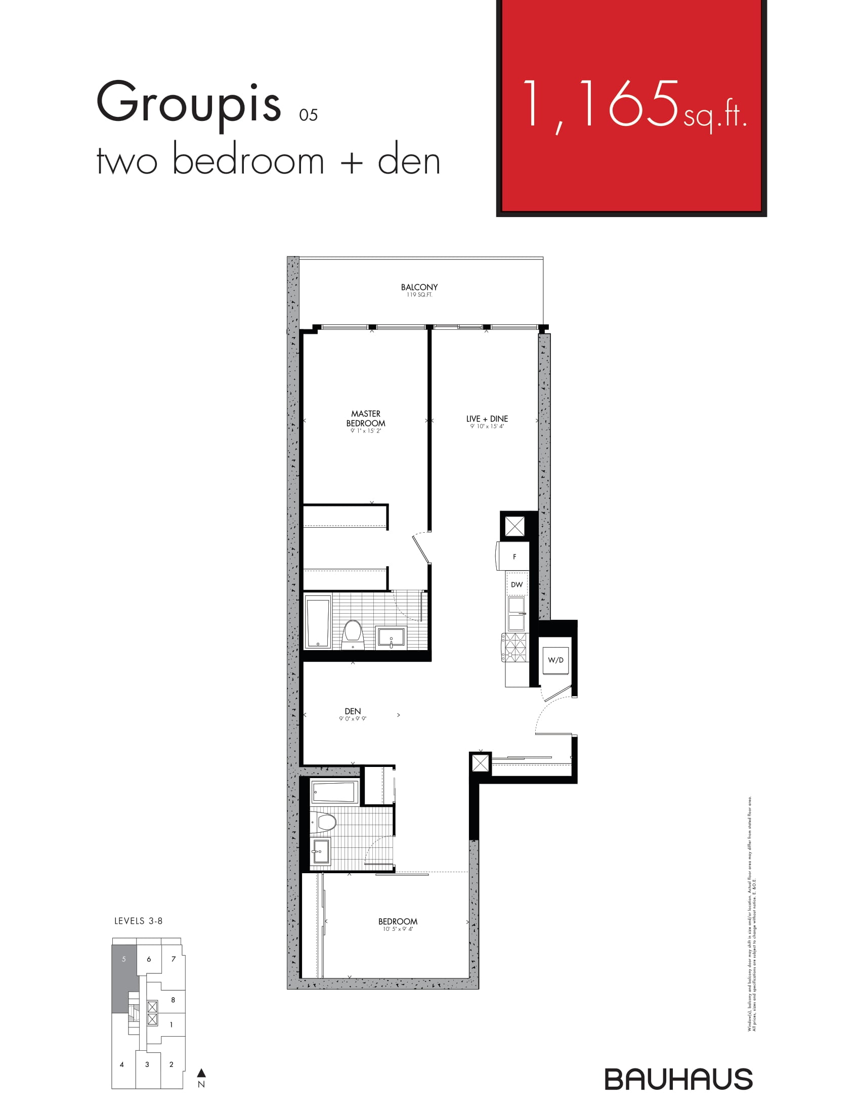 Bauhaus - Gropius Floor Plan, Toronto ON | Livabl