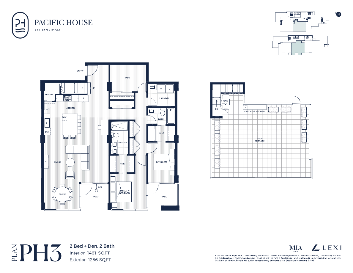 Pacific House - PH3 Floor Plan, Esquimalt BC | Livabl