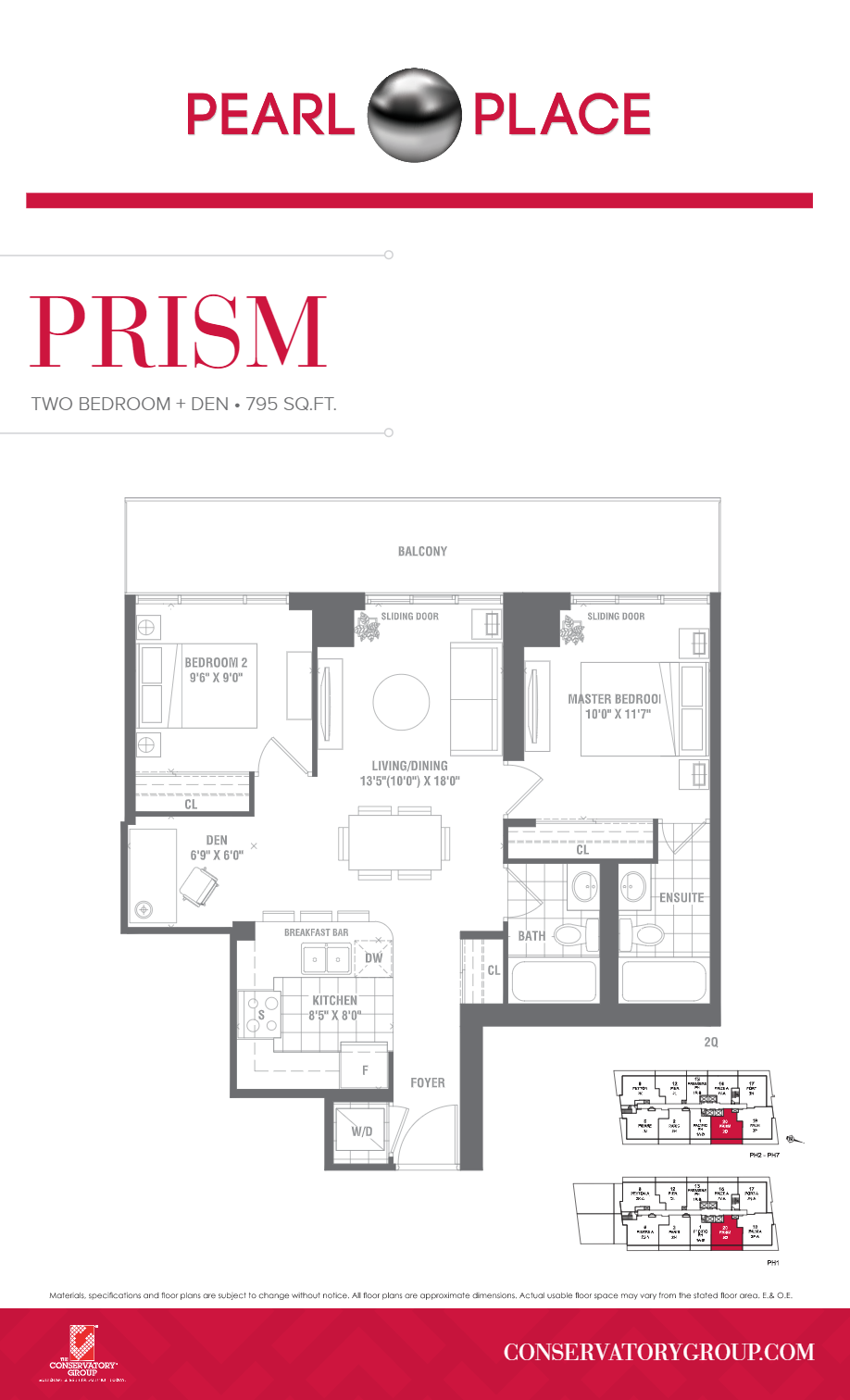 Pearl Place - Prism Floor Plan, Toronto ON | Livabl