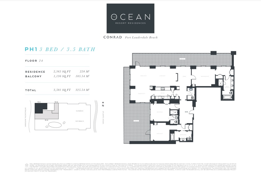 The Ocean Resort Residences | PH1 | Floor Plans and Pricing