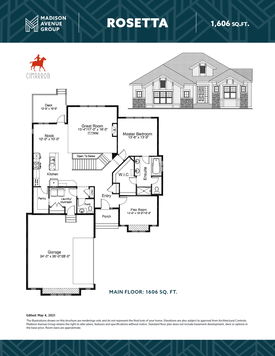 Cimarron Estates - Rosetta Floor Plan, Okotoks AB | Livabl
