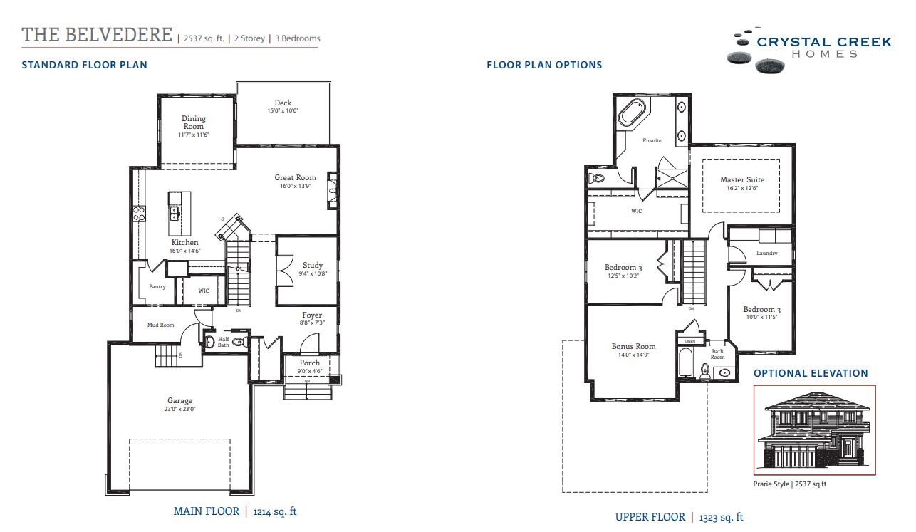 The Pointe at Discovery Ridge - Belvedere Floor Plan, Calgary AB | Livabl