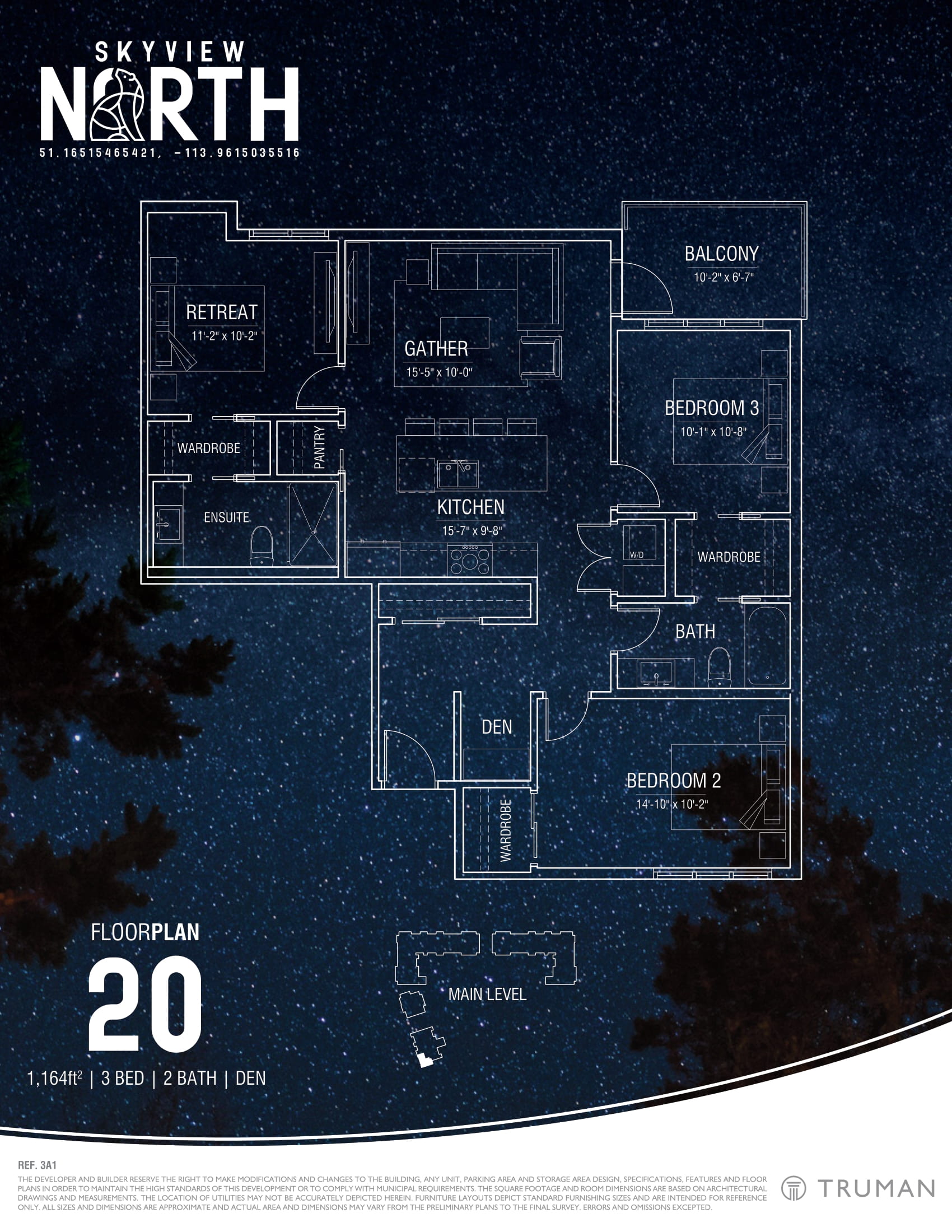 Skyview North - Floor Plan 20 Floor Plan, Calgary AB | Livabl