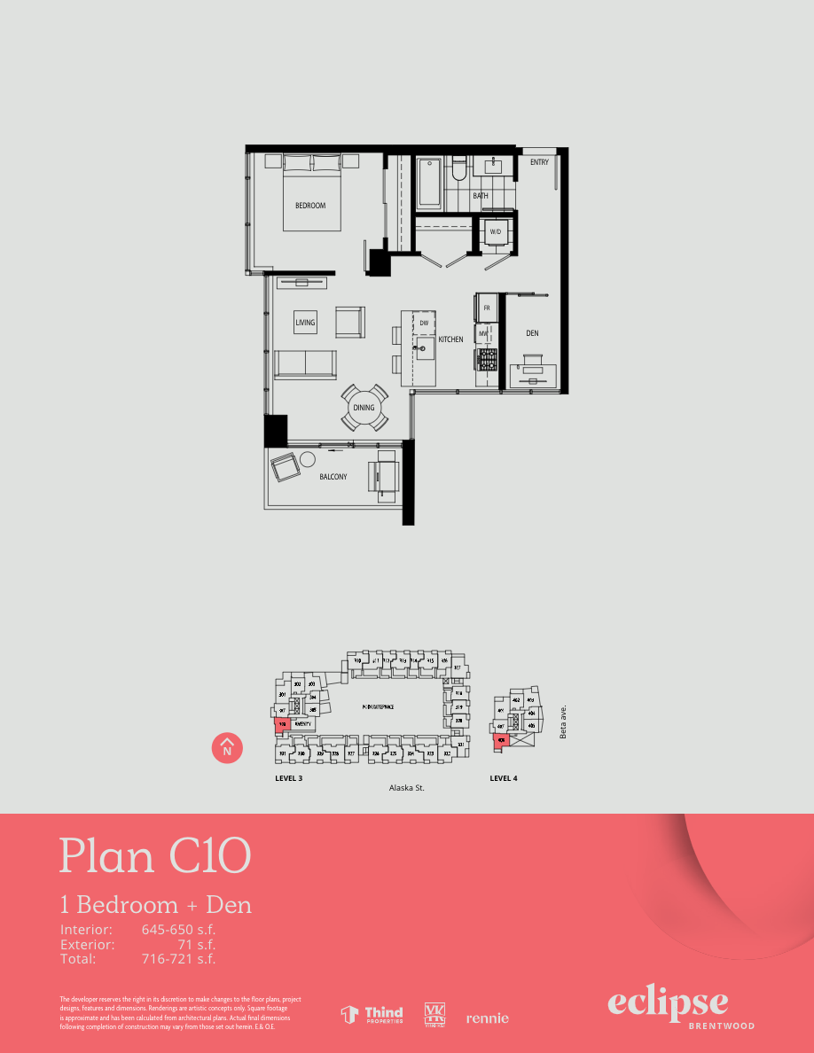 Eclipse Brentwood - C10 Floor Plan, Burnaby BC | Livabl