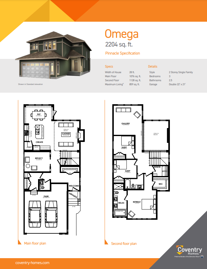 Cy Becker - Omega Floor Plan, Edmonton AB | Livabl
