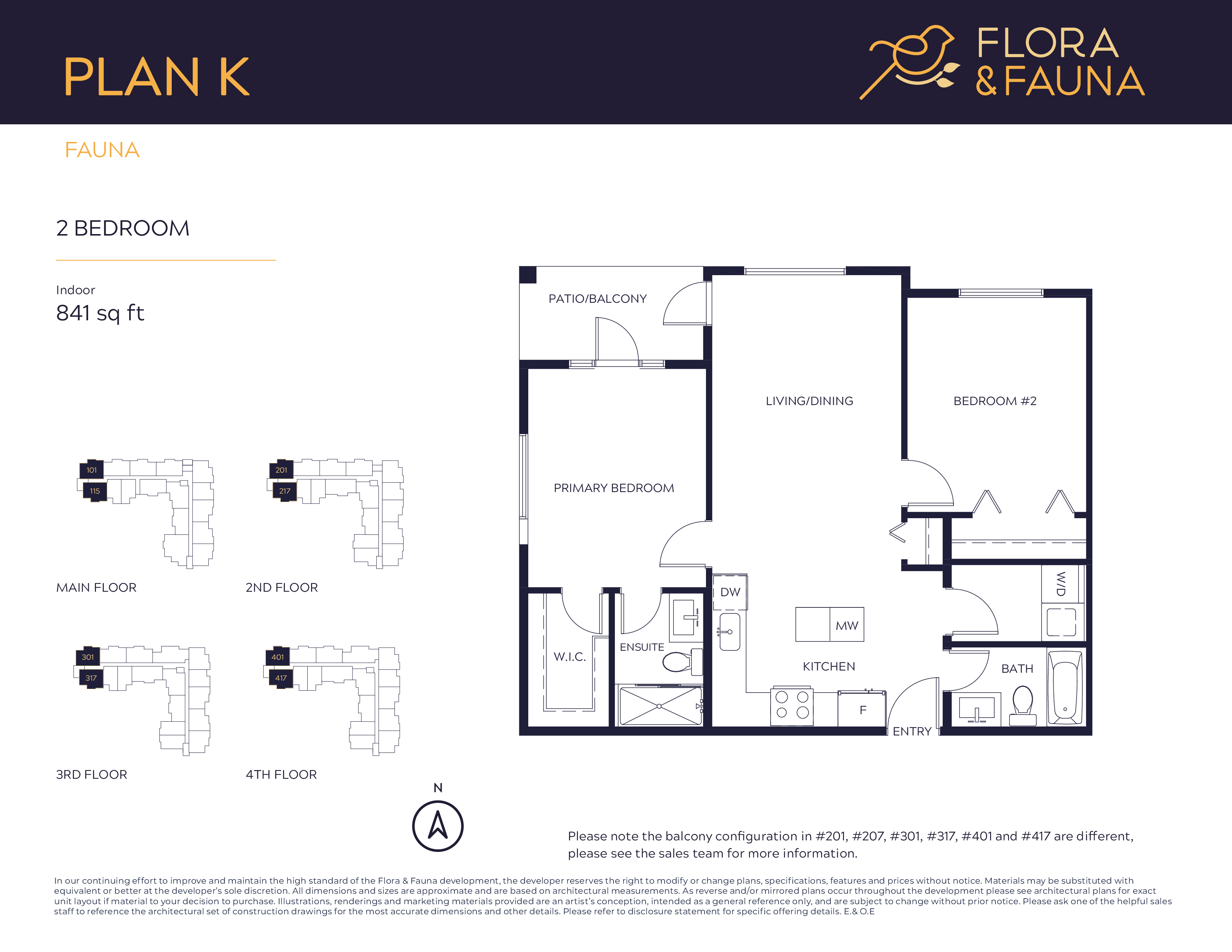 Flora & Fauna | K | Floor Plans and Pricing