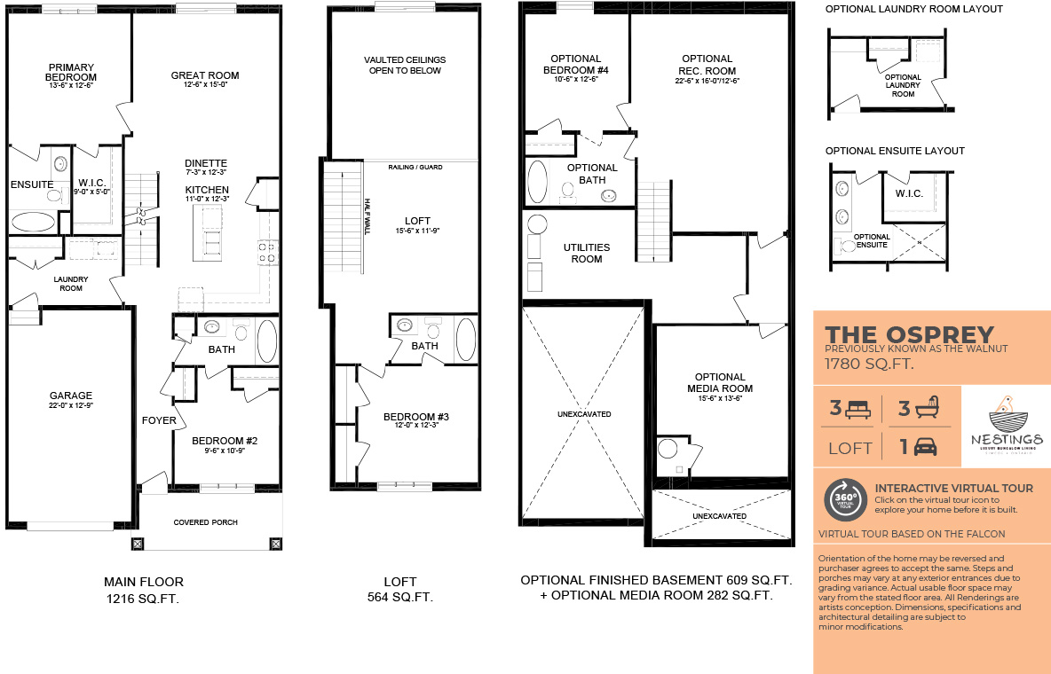 Nestings - The Osprey Floor Plan, Simcoe ON | Livabl