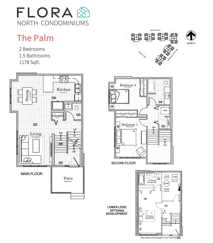 Flora North Condominiums - The Palm Floor Plan, Winnipeg MB | Livabl