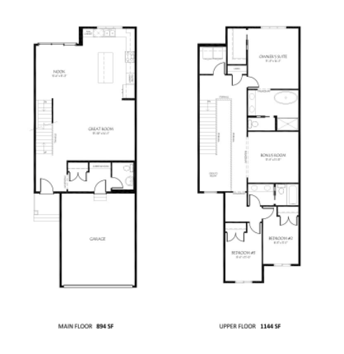 The Uplands at Riverview - Louise Floor Plan, Edmonton AB | Livabl