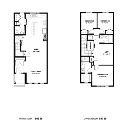 The Uplands at Riverview - Brooklyn Floor Plan, Edmonton AB | Livabl