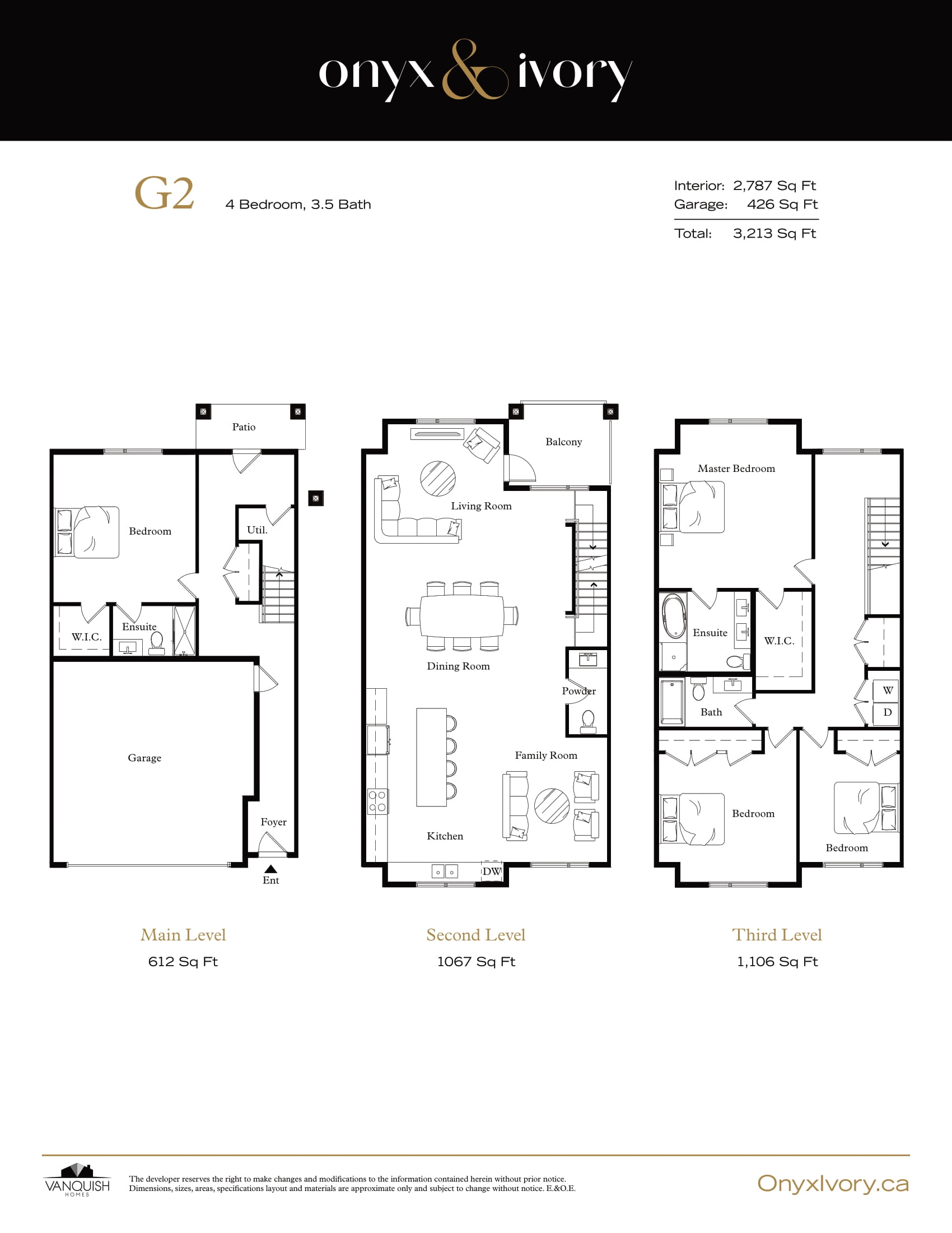Onyx and Ivory - G2 Floor Plan, Surrey BC | Livabl
