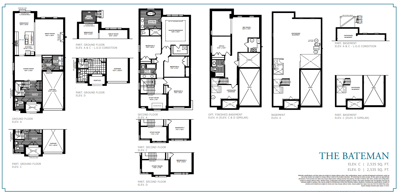 Bellview by the Lake | THE BATEMAN - ELEV. C | Floor Plans and Pricing